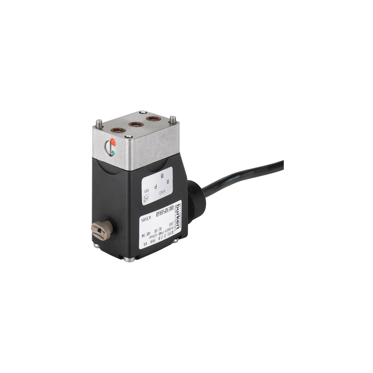 Bürkert Tipo 0331 - Válvula de clapeta oscilante de 2/2 o 3/2 vías de