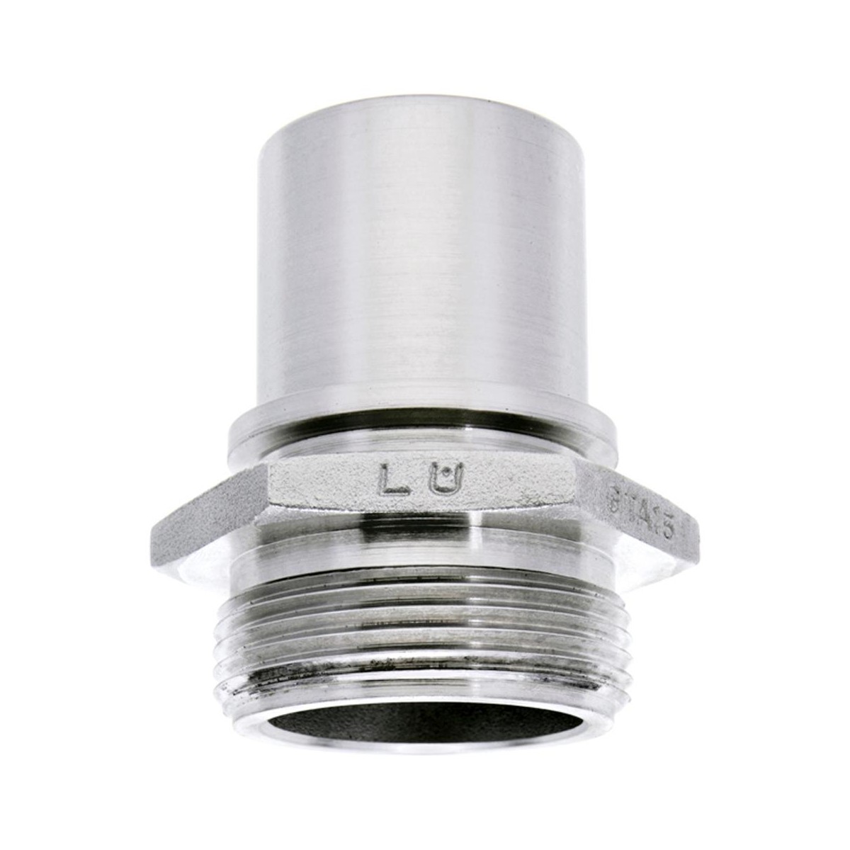 Lüdecke GTA 25-63 SS - Conector macho roscado para manguera de sujeci